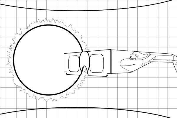 Hoja para Colorear - Space Racers - Julio 2 2019 Eclipse Total de Sol